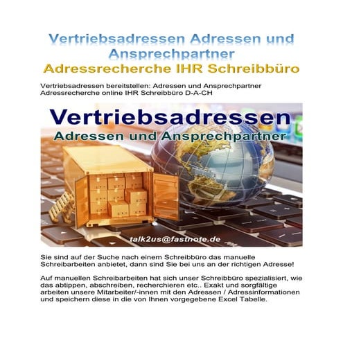 Vertriebsadressen Adressen und Ansprechpartner Adressrecherche IHR ...