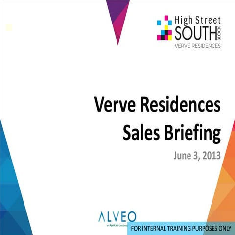 Verve t1 sales briefing (2013.06.03) | PDF
