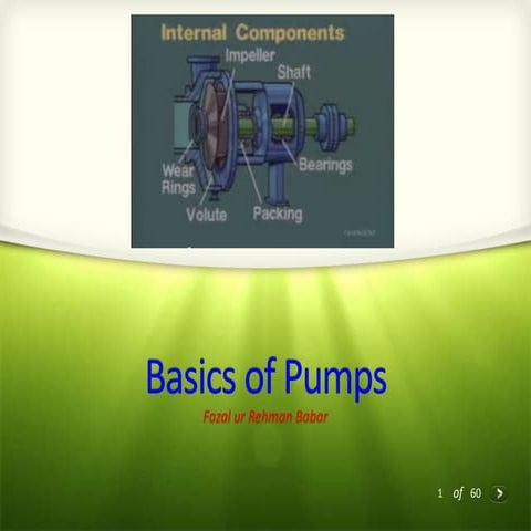 Very basics of pumps | PPTX