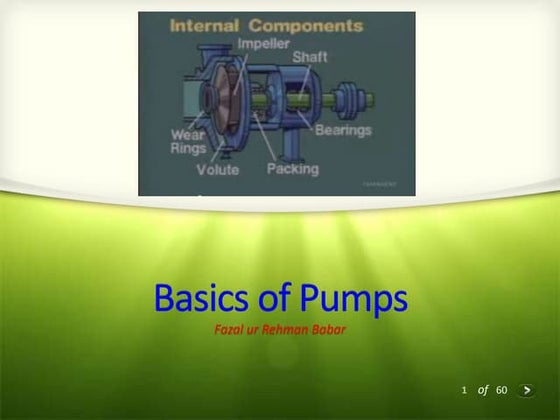 Pumps and types of pumps | PPT | Physics | Science