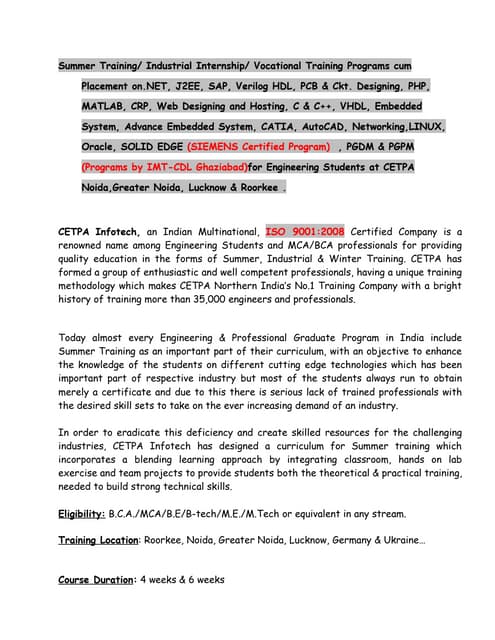 ITI copa course | PDF