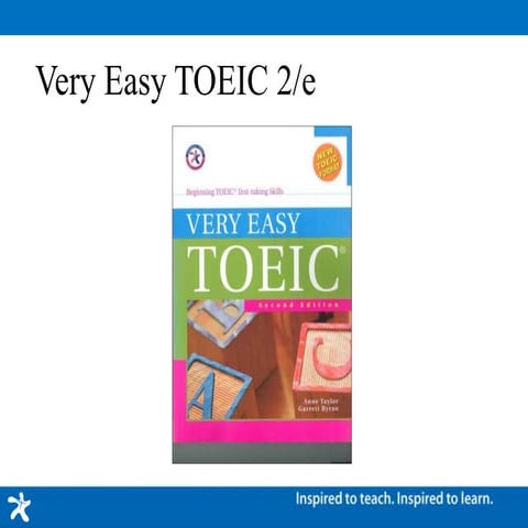 Very Easy TOEIC 2/e | PPTX | Educational Assessment | Education