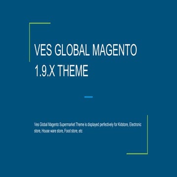 Ves global magento 1.9.x theme | PPTX | Grocery Shopping | Shopping
