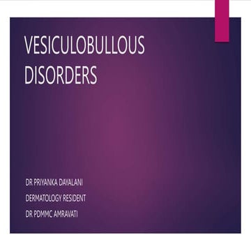 VESICULOBULLOUS DISORDERS- INTRAEPIDERMAL SPLIT | PPTX | Skin and ...