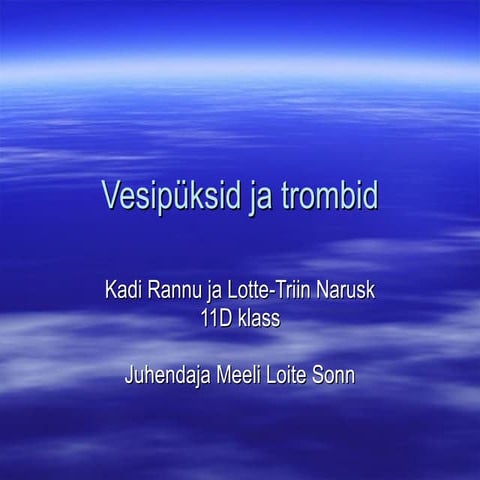 VesipüKsid Ja Trombid Rannu Narusk | PPT