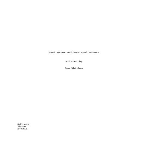 Vesi water audio_visual advert.pdf sdhsd | PDF