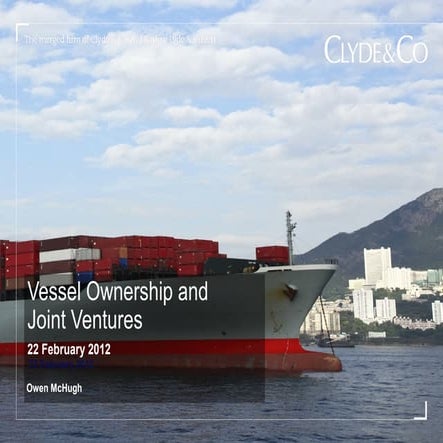 Vessel ownership and joint ventures | PPT