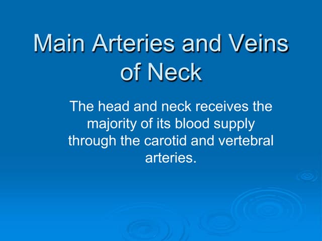Common carotid artery | PPTX