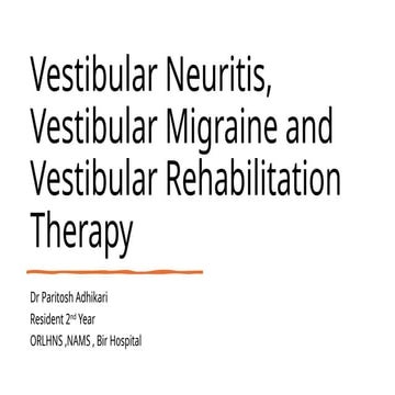 Vestibular Migraine | PPTX