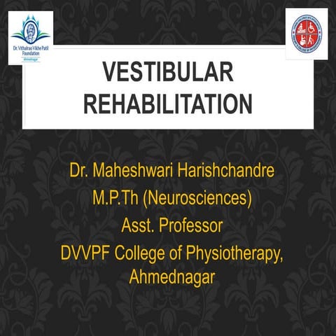 Vestibular rehabilitation | PPT
