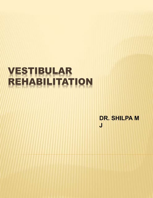 Vestibular rehabilitation | DOCX