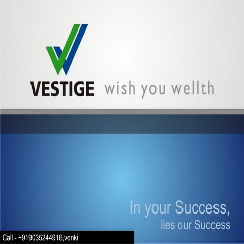 Vestige businessplan | PPT