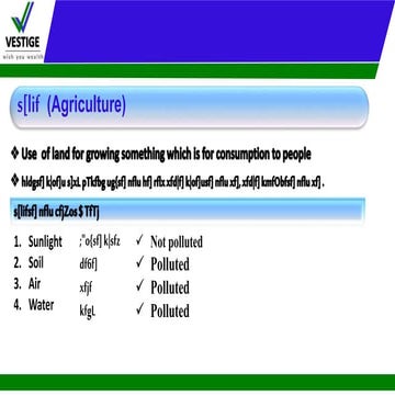 Vestige agri product | PPTX