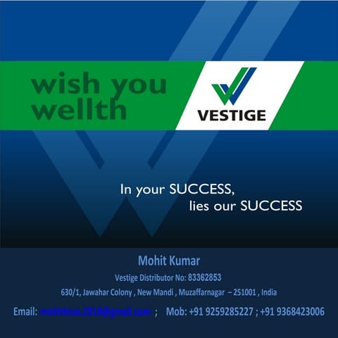 Vestige product | PPT