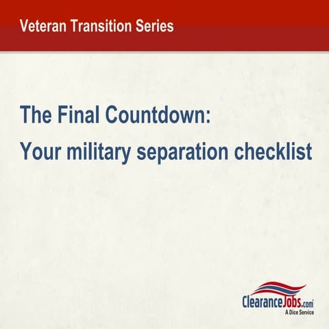 Military Separation Guide