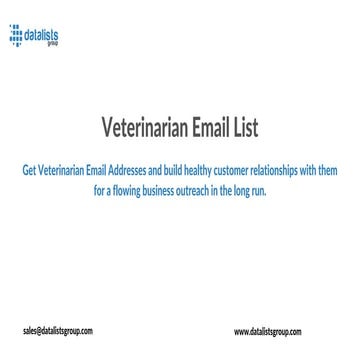 Veterinarian email list | PDF