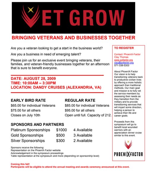 Poster for Fundraiser | PDF