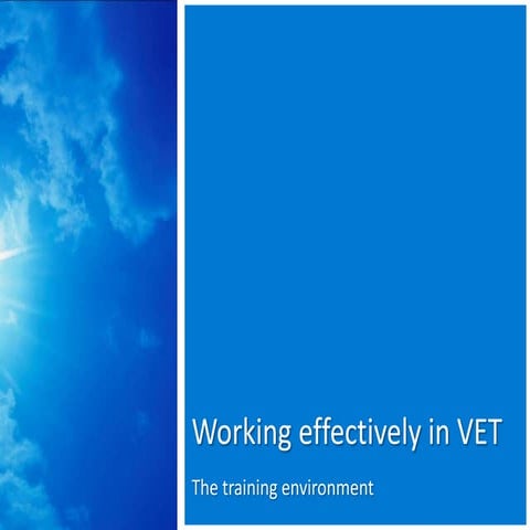 Vet training environment | PPT