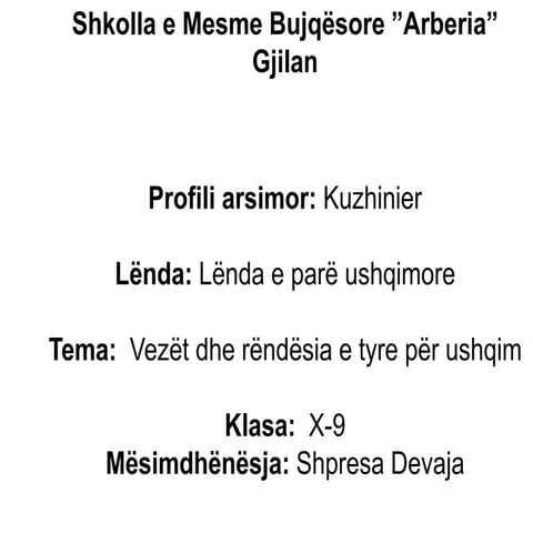 Vezet shpresa devaja | PPT
