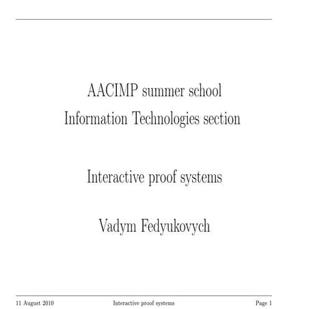 Interactive proof systems | PDF