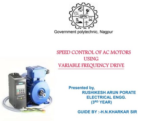 Variable frequency drives | PPT