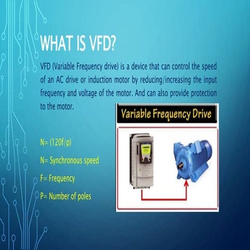 Variable frequency drives | PPTX