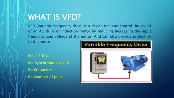 Variable frequency drives | PPTX