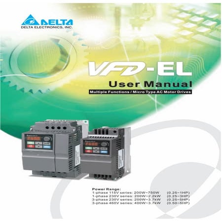 Vfd el manual-en | PDF