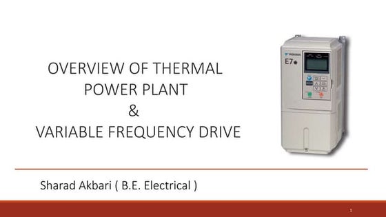 What is variable frequency drive & how it works | PPTX