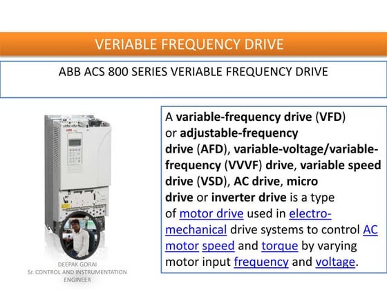Variable frequency drives | PPT