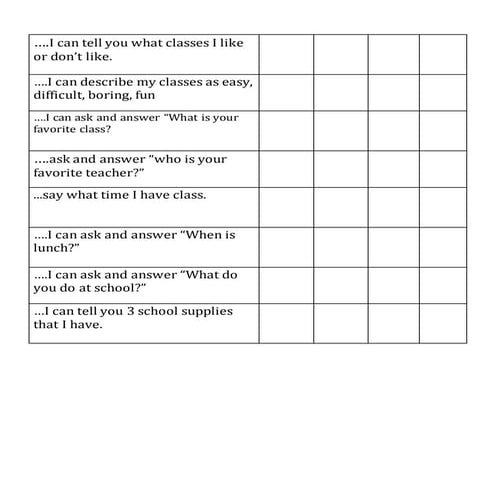 Unit 3 can do | DOCX