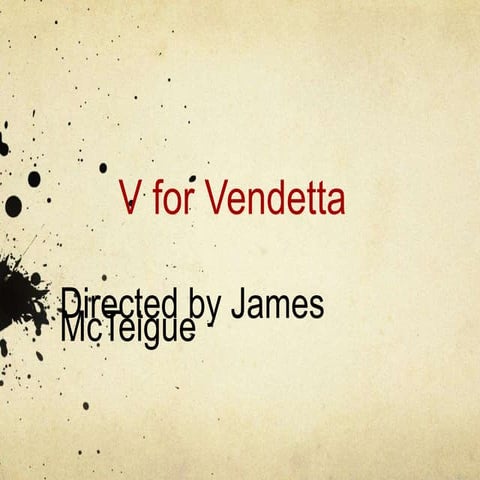 V for vendetta | PPTX