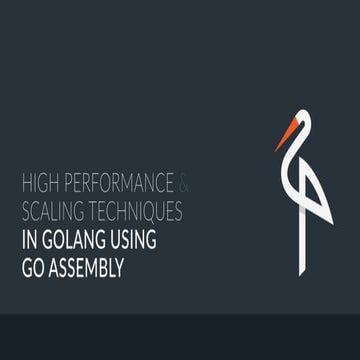 High Performance Scaling Techniques In Golang Using Go Assembly Ppt 