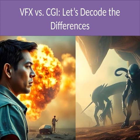 Vfx Vs Cgi Lets Decode The Differences Pptx