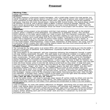 Video Game #4 Proposal Sure... | DOCX | Roleplaying Games | Games and Puzzles