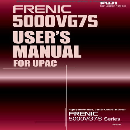 Vg7 upac manual | PDF