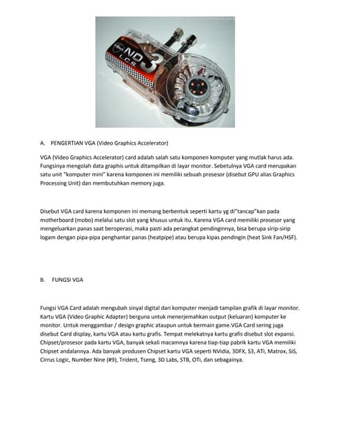 VGA - Video Graphics Array | PPT