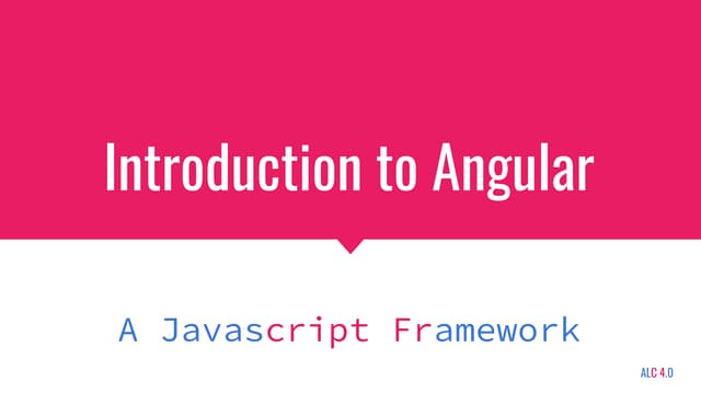 Introduction to angular | PPT Introduction to angular | PPT