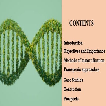 Vegetable biofortification through transgenic appraoaches | PPTX