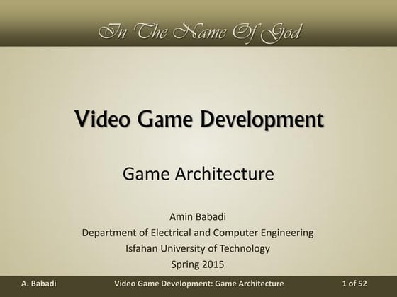 Introduction To Game Design Ppt