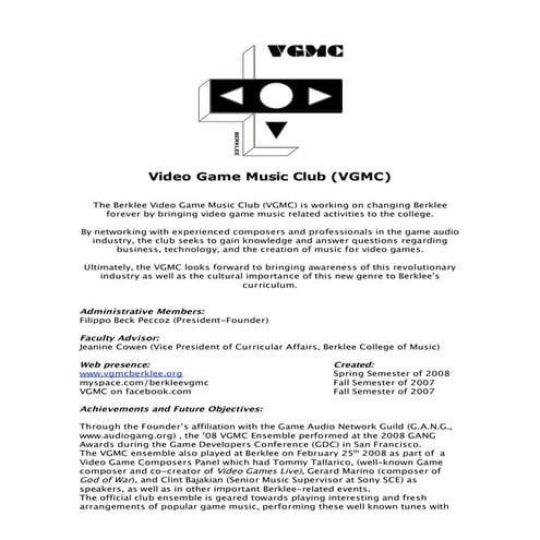 VGMC Press Release | PDF