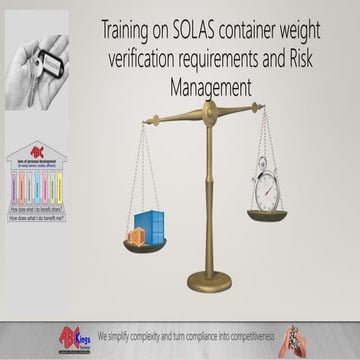 Verified Gross Mass SOLAS Regulations | PPTX