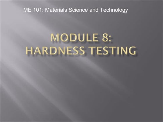 Hardness ppt | PPT