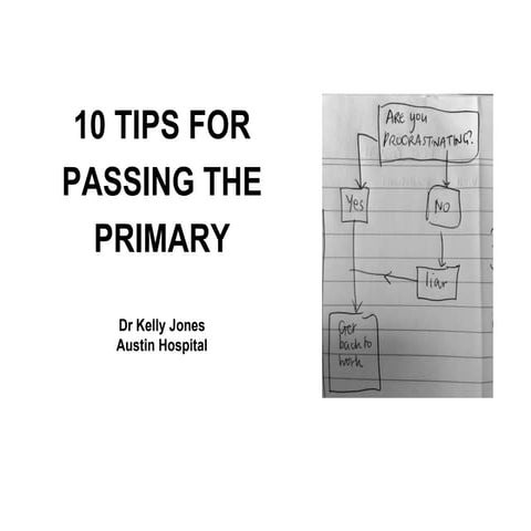 Tips and tricks for getting through the first part | PPT