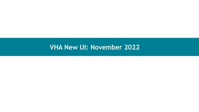 VHA_New Interface 2022.pptx VHA_New Interface 2022.pptx
