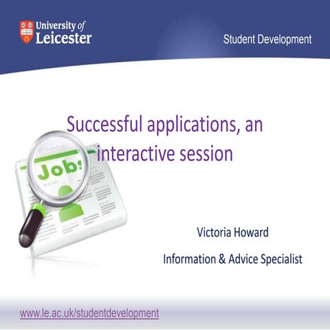Successful applications; an interactive session | PPT