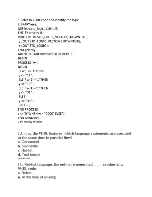 correctionTD-1-vhdl2947.pptx | Programming Languages | Computing
