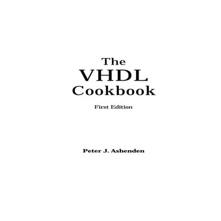 Vhdl cookbook | PDF