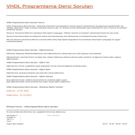 Vhdl dersi-sorulari | PDF