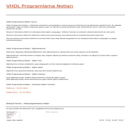 Vhdl notlari | PDF